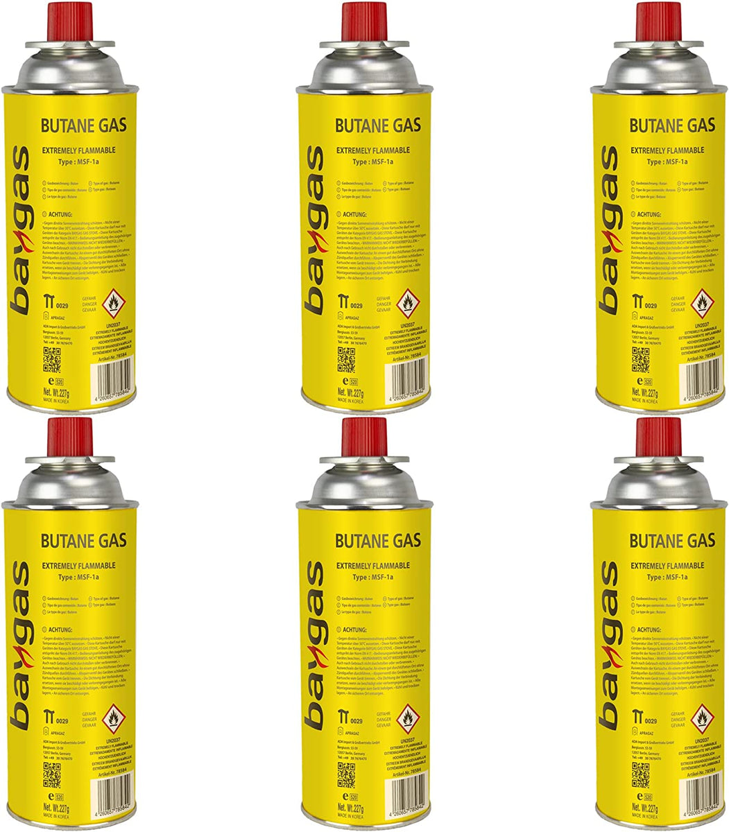 Gaskartuschen Butangas Gas 227g 520ml Campinggas Campingkocher Gaskoch ...